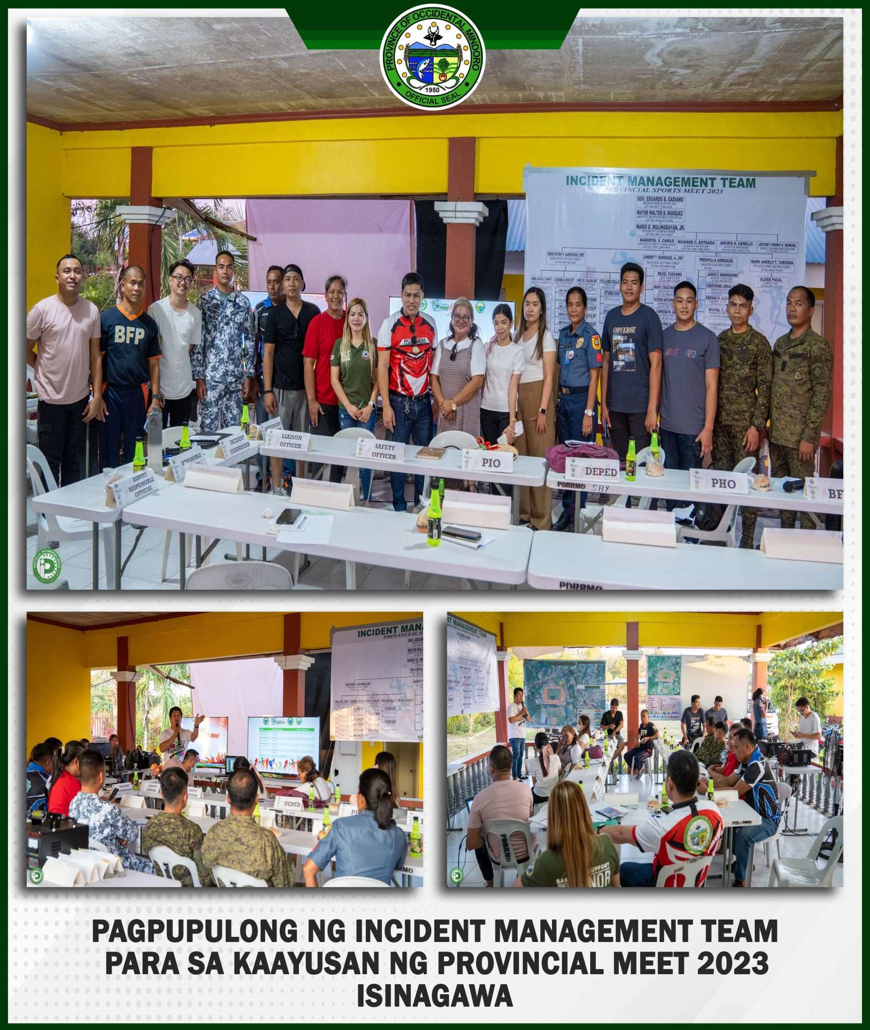 PAGPUPULONG NG INCIDENT MANAGEMENT TEAM PASA SA KAAYUSAN NG PROVINCIAL ... PAGPUPULONG NG INCIDENT MANAGEMENT TEAM PASA SA KAAYUSAN NG PROVINCIAL ...